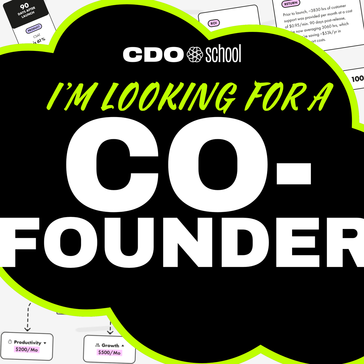 I'm looking for a co-founder at CDO School
